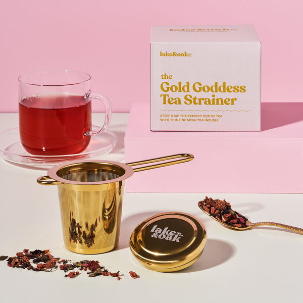 The Gold Goddess Tea Strainer – Lake & Oak Tea Co.
